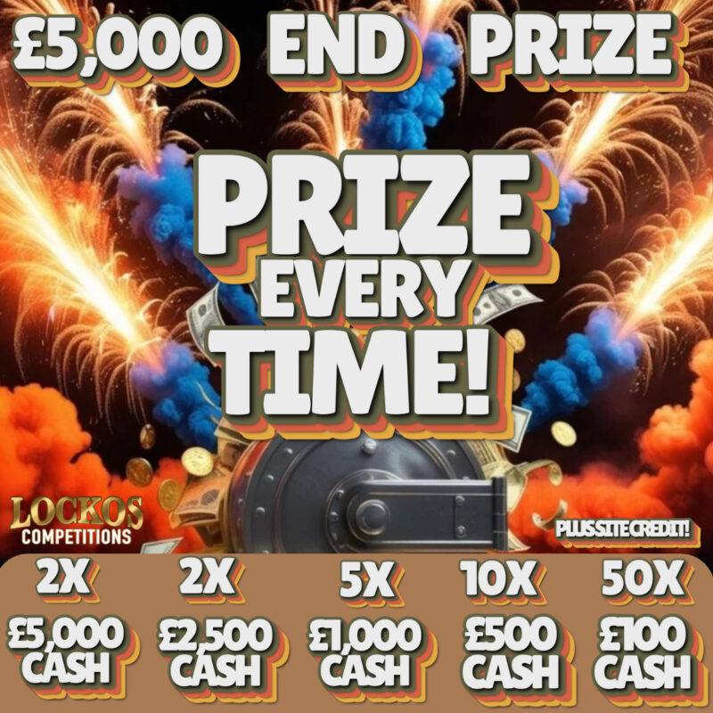 PRIZE EVERYTIME!!! EVERY TICKET IS A WINNER WITH A £5,000 MAIN PRIZE ...